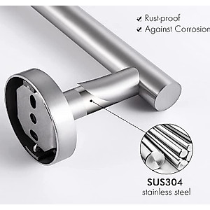 SUMBIN Bathroom Toilet Paper Holder SUS 304 Stainless Steel Tissue Paper Roll Holder Wall Mount in SS Finish