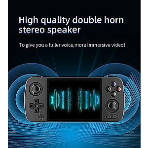RG405M Retro Handheld Game Console , Aluminum Alloy CNC Android 12 System Support Google Play 4.0 Inch IPS Touch Screen with 128G TF Card 3172 Games (RG405M Black)