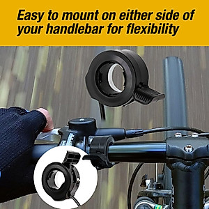 Thumb Throttle Replacement for Bafang Waterproof 3PIN Female Thumb Throttle Accelerator for eBike for BBS01B BBS02B BBSHD Mid Drive Motor eBike Conversion Kits E-Bike Throttle with 17.7 inch Cable