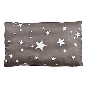 MEJU Star Twinkle 100% Cotton Duvet Cover 43" X 59" + Pillowcase 13" X19" Bedding Set with Zipper Closure for Baby Toddler Boys Girls Crib Bed Decoration Gift