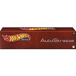 Hot Wheels Strasse, Autobahn, Autostrasse Container Set, 5 1:64 Scale Cars in Collectible Container, Metal/Metal & RealRiders, Gift for Collectors
