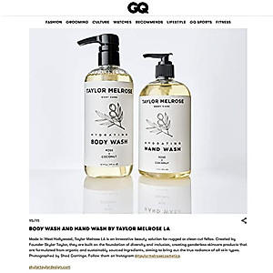 Taylor Melrose Hydrating Body Wash - Genderless Liquid Soap - Shea Butter, Pro-Vitamin B5-16.9 FL Oz (400 ml)