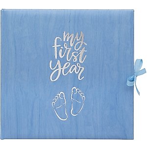 Baby's My First Year Record Log Book to Commemorate Birth Through Their First Year on Earth - Blue
