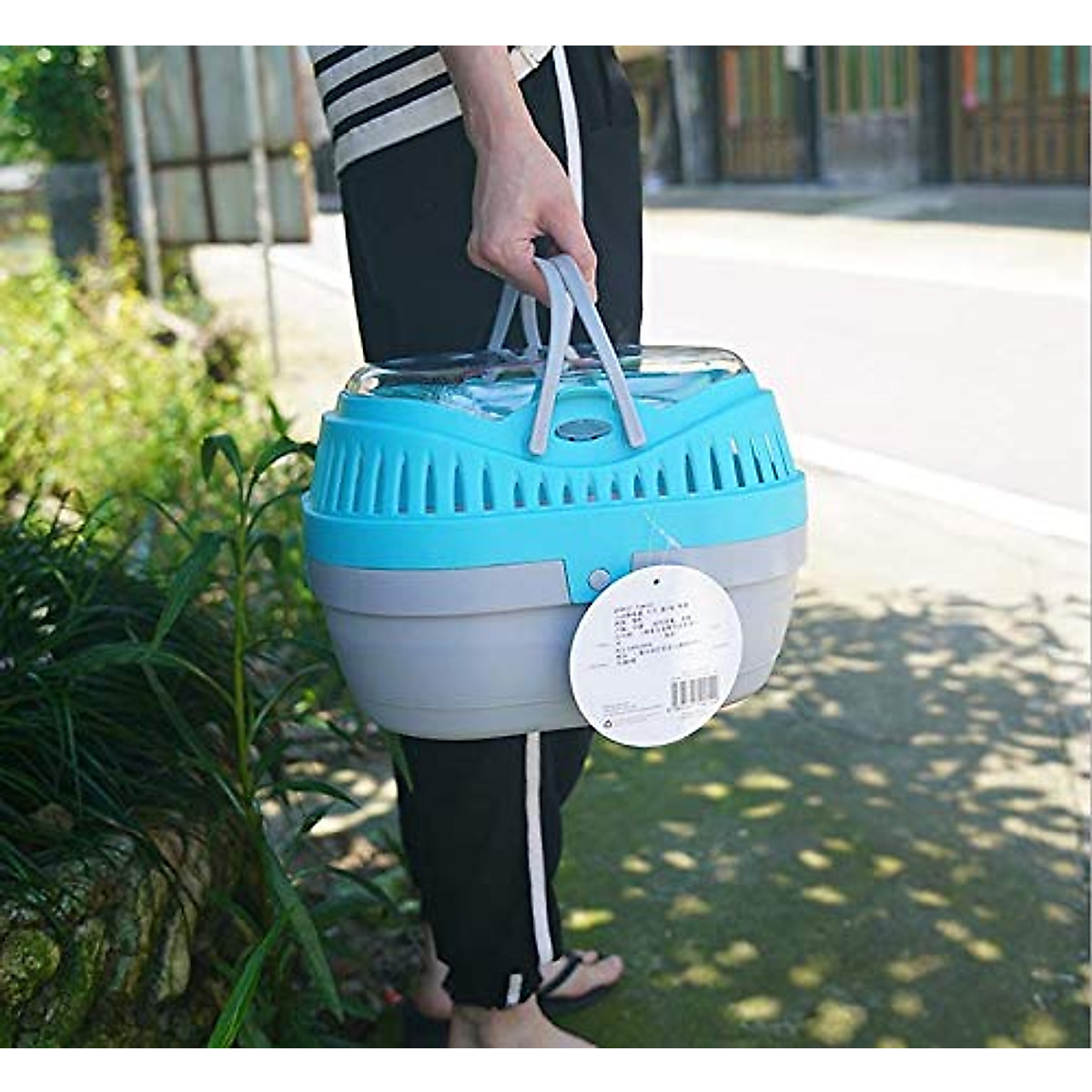 Misyue Big Hamster Cage Portable Carrier Hamster Carry Case Cage (Blue Green Color May ramdom)