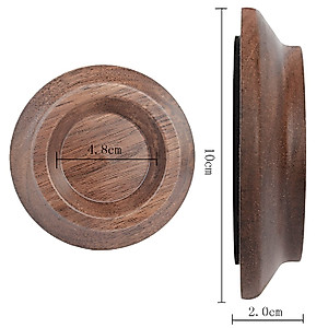 Upright Piano Caster Cups,Solid Wood Furniture,Piano Caster Cups - Non-Slip & Anti-Noise Foam (black walnut)