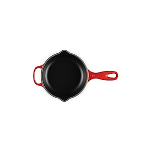 Le Creuset Enameled Cast Iron Signature Iron Handle Skillet, 6.33" (1/2 qt.), Cerise