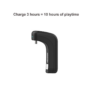 Rii Rechargeable Battery Pack 2000mAh with LED Indicator Play and Charge Kit with USB Type-C Charging Cable for PlayStation 5 PS5 DualSense Controller Black