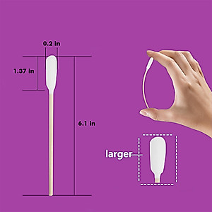 Large Cotton Swabs with Wooden Sticks for Pets - 100 Pack,6 Inch Big Cotton Swabs ， Long Cotton Swabs，dog ear swabs，long cotton swab, dog ear swabs,Specially Designed for Pets,cleaning solution.