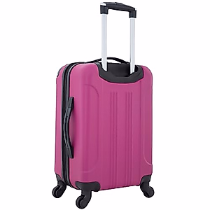 Travelers Club Chicago Hardside Expandable Spinner Luggage, Fuchsia, 20" Carry-On