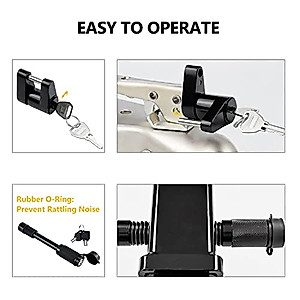 Cenipar Trailer Hitch Lock Receiver Long Hitch Pin 5/8 Inch Diameter 4 Inch Long for Truck Car and Boat Fits Class III, IV, V Hitches Towing Locks, 1/4” Dia Trailer Coupler Lock with 3/4” Inch Span