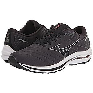 Mizuno Women's Wave Inspire 18 Running Shoe, Black/Silver, 10
