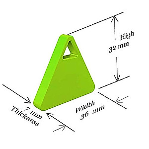 Smart Mini Wireless Bluetooth 4.0 Anti Lost Tracker Alarm Key Finder GPS Locator Triangle Bluetooth Anti-Lost Device for Pet Dog Cat Keys Wallet Bag Kids, 1Pcs Pink