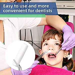 400 PCS Dental Gauze Rolls Cottons Pads, Nosebleed Kit Accessories #2 Medium 1.5" Mouth Gauze Nose Plugs for Dental Clinic, Household