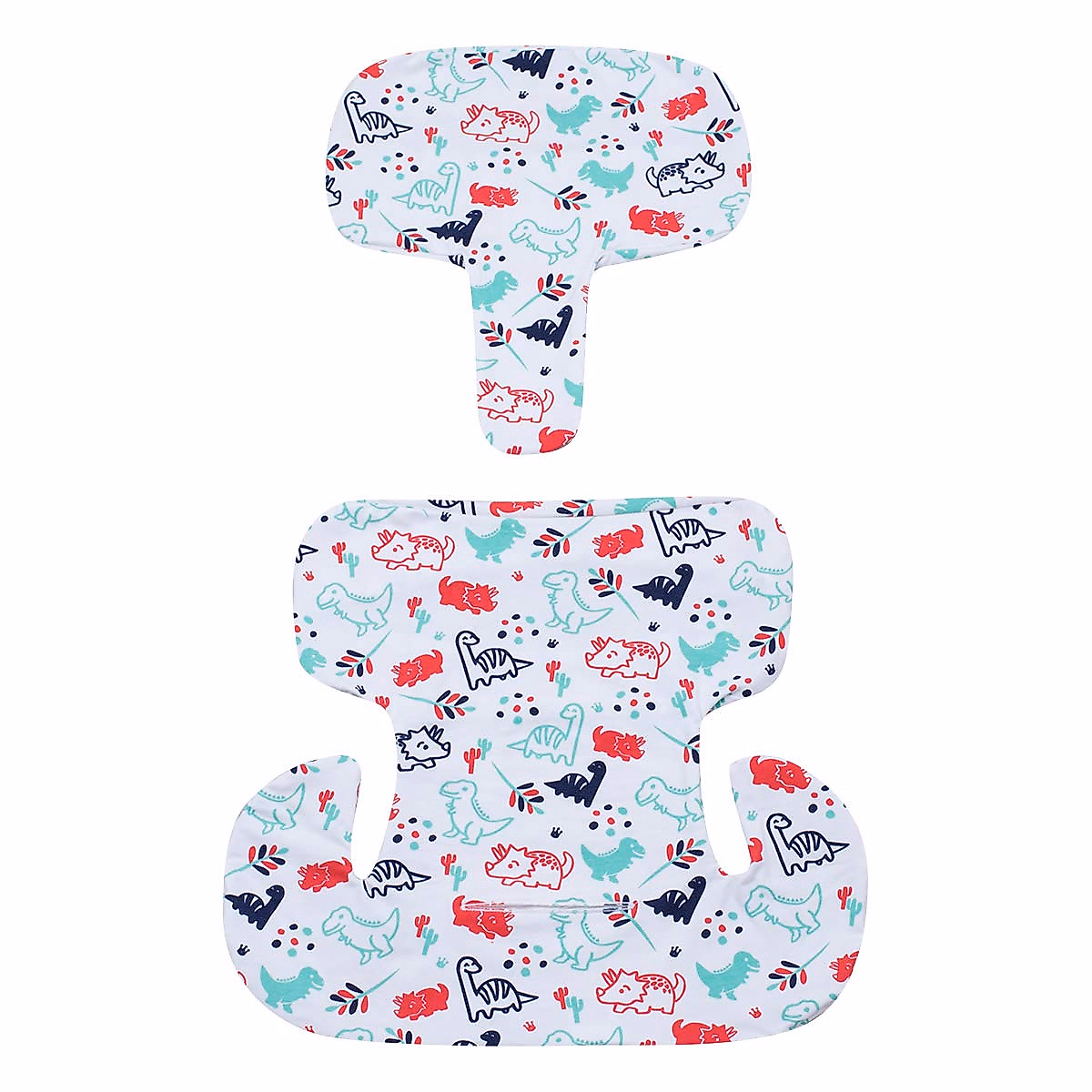 JYOKO Kids Cover Liner Made Cottton for car seat Compatible with Reducer Graco 4Ever (Dino Party)