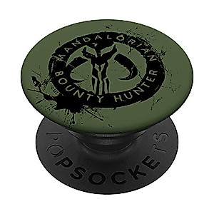 Star Wars The Mandalorian Paint Splatter Emblem PopSockets PopGrip: Swappable Grip for Phones & Tablets