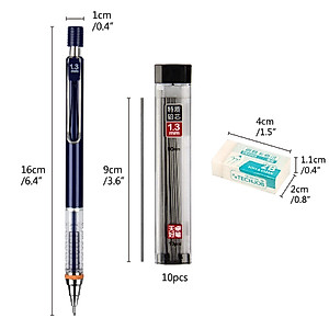 无 mechanical pencil 1.3mm HB lead pencils with refills and erasers sturdy lead Comfortable grip comfortble for writing