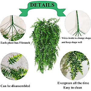 Grddaef Reptile Vines Plants for Terrarium, Flexible Vines Jungle Climbing Branch with Leaves Tank Decor for Snakes Bearded Dragons Geckos Hermit Crabs Lizards Chameleons