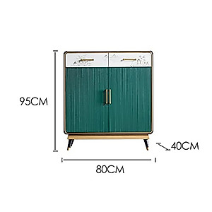 KIZQYN Shoe Storage Cupboard Modern Home Entryway Cabinet Living Room Partition Storage Cabinet Entry Foyer Cabinet Decorative Cabinet Shoes Storage Cabine (Size : 80x40x95CM)