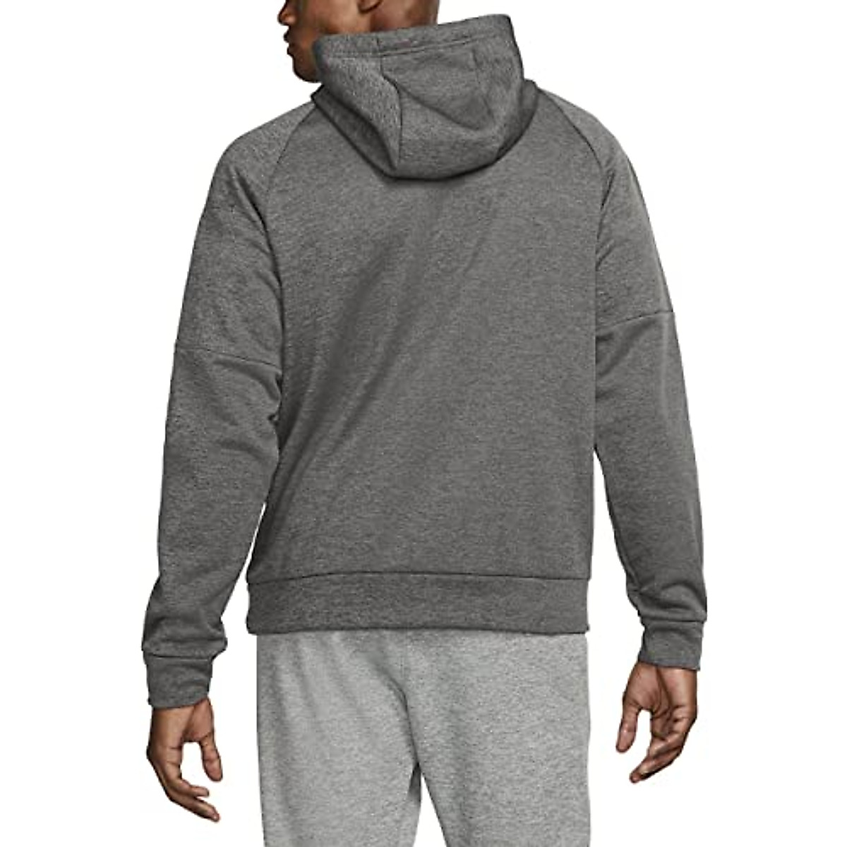 Nike Men's Therma Pullover Fitness Hoodie Carbon Heather/Black