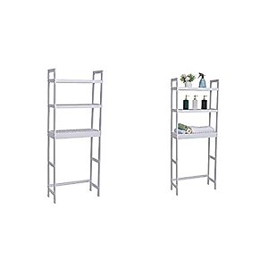 3201 – White - Shelf 3 Tier Free Standing Bookshelf Plant Flower Rack Bathroom – QQ09