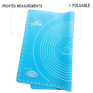 Silicone Pastry Mat Baking Mat for Rolling Dough with Measurement Non Stick Fondant Mat