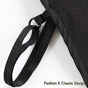 LoudSung Detachable Half Shirt Blouse False Collar Folding Design for Women Girls Black