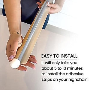 Nibble and Rest Highchair Decorative Leg Wraps, Bamboo Style, Compatible with IKEA Antilop Highchair, Includes 4 Pre-Cut Adhesive Strips