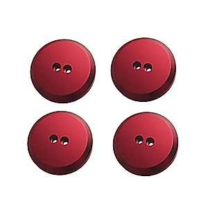 Dewhel Jack Pad Adapter Billet Anodized Red Aluminum Floor Jack for Corvette C8/C7/C6 Premium Bolt on Jack Points - 4 Pack¡­