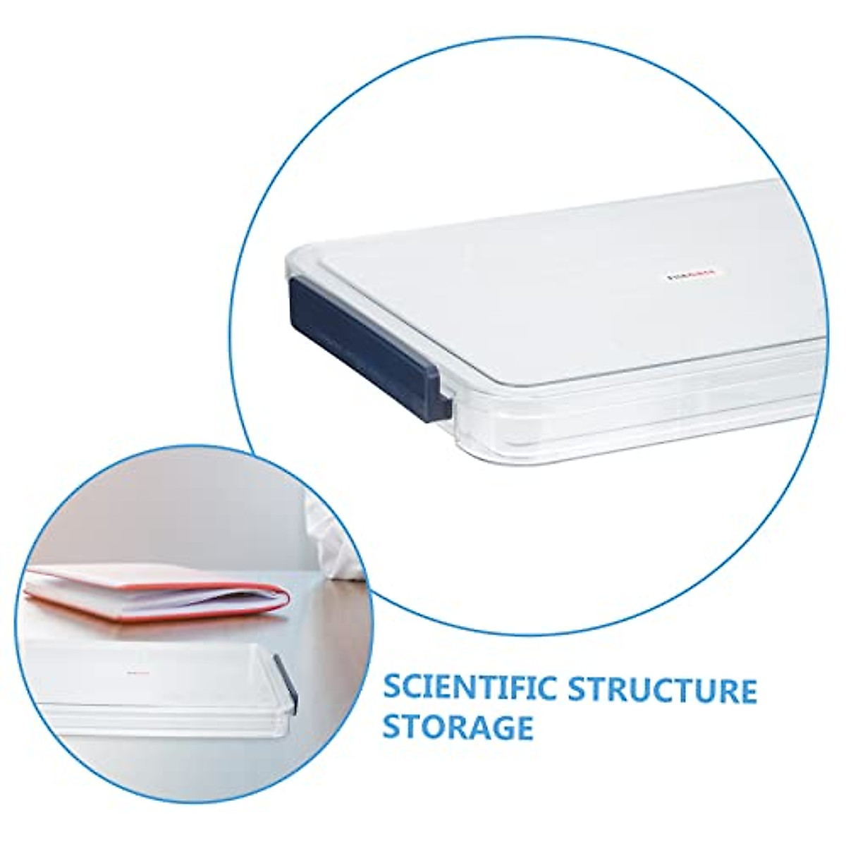 Didiseaon A4 File Organizer Board Game Storage Multifunctional Desk Organizer Plastic Desk Shelf Document Holder Case Clear File Case Desktop File Case Cosmetic Storage Box The Pet Student