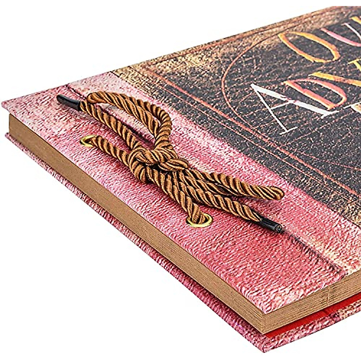 T-HAOHUA Anniversary Photo Album Scrapbook - Our Adventure Book Wedding Photo Album Scrapping 11.6"x7.5" inches, 80 Pages - Includes Bonus 5 Postcards and 5 Self-Adhesive Photo Corners