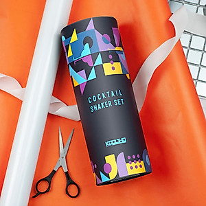 Cobbler Shaker Cocktail Mixer Set, Manhattan Drink Gift Sets for Women Men, Full Bartender Kit with Cocktails Mixing Accessories Jigger Bar Spoon Muddler Strainer Tongs Reusable Metal Straws 4 Drinks