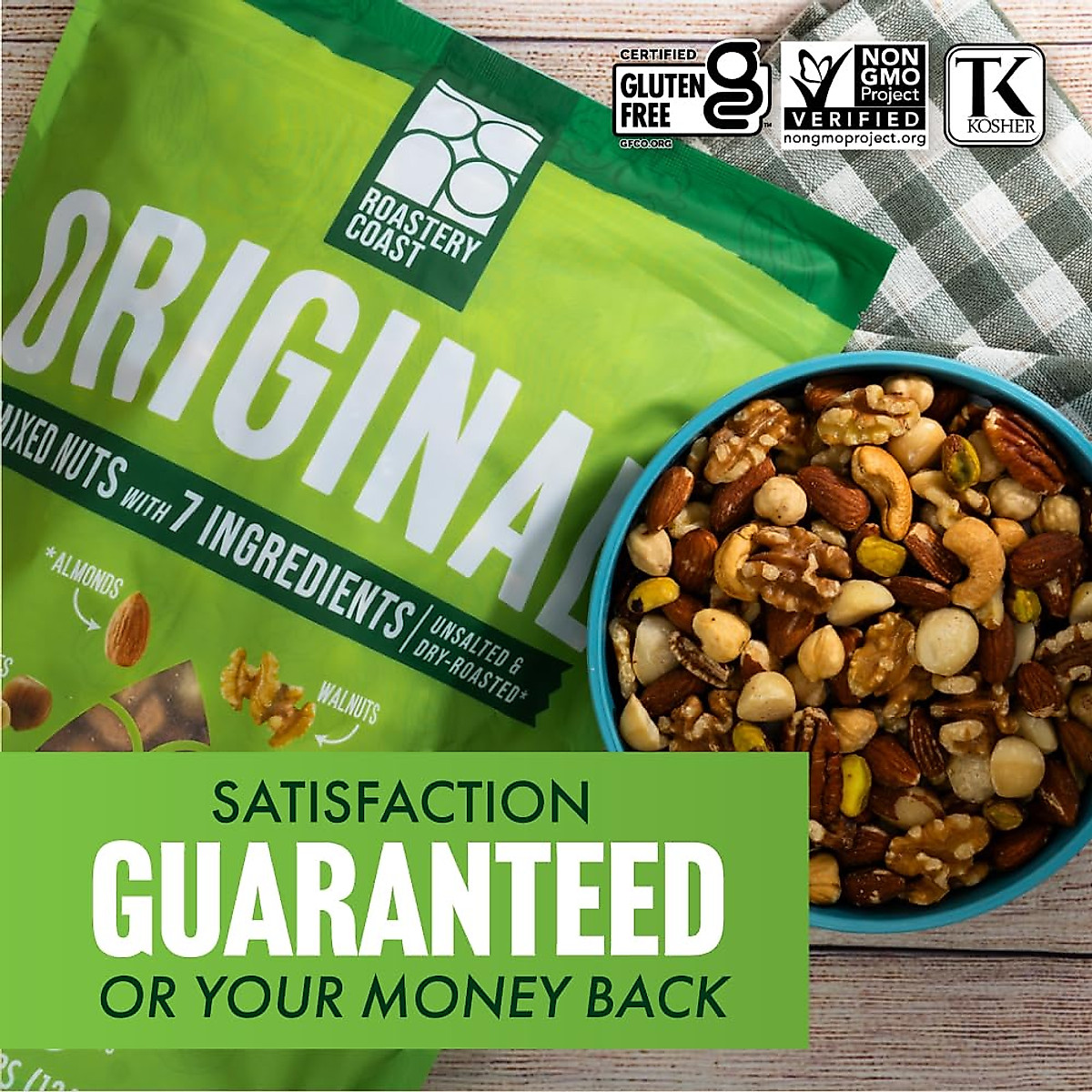 Roastery Coast - Daily Nuts Healthy Mix Bulk | 3 LB Bulk Pouch | Nuts Snack Mix | Deluxe assorted snack | Nut Snacks | Daily Nuts