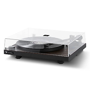 Victrola Premiere T1 Turntable - Sleek, Modern Vinyl Record Player, 33-1/3 & 45 RPM Vinyl Records & LPs, Built-In Bluetooth 5.0, Stereo RCA Output, Phono Preamp Output