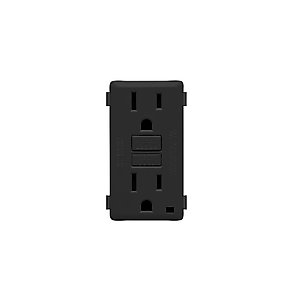 Leviton RKG15-OB Renu 15-Amp Tamper Resistant GFCI Color Change Kit Face Cover, Onyx Black