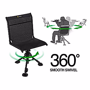 TIDEWE Hunting Blind (Veil Rush) & 3 Legs Hunting Chair