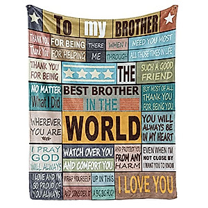 Shanfeirui Brother Gifts, Big Brother Gift, Brother Gifts from Sister, Gifts for Brother, Funny Gifts for Little Brother from Big Sister, Gifts for Brother Adult Birthday Gift Blanket 60" x 50”