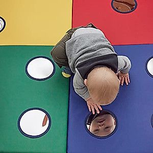 ECR4Kids SoftZone 123 Look at Me Activity Mat, Folding Playmat, Assorted