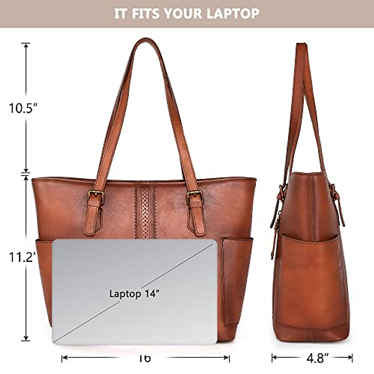 Montana West Purses and Handbags Genuine Leather Purses for Women Hobo Bags Shoulder Tote Purse MWG04-G9068BR