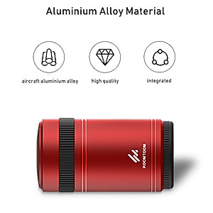 KOOMTOOM Car Cup Holder Tissues Tube Holder Box Alloy Tissues Storage Detachable Easy Cleaning 5.23" * 2.83"(H*D) for BMW 3 Series /5 Series /7 Series /X1/X3/X5/X6 / Lexus RX300 etc (Christmas Red)