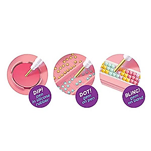 Blingle Bands DIY Gem Friendship Bracelet, 5 Band On The Go Starter Pod in 6 Piece CDU - Arts & Craft Activity for Ages 7 and Up