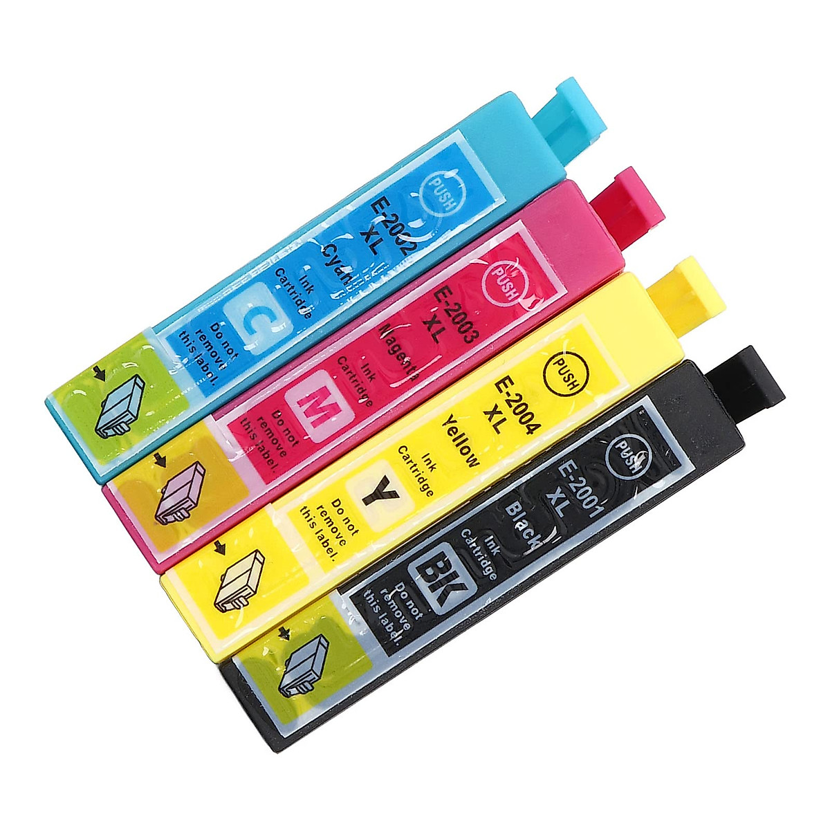 Gonetre Ink Replacement Combo Pack Ink 4 Colors Bk C M Y Abs Housing Fadeless Printing Combo Pack for Xp 200