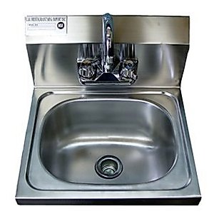 Stainless Steel Commercial Hand Sink & Faucet 16.5" X 16" NSF