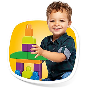 MEGA BLOKS Fisher-Price Toddler Building Blocks Toy Set, Build ‘n Create with 250 Pieces, Ages 1+ Years