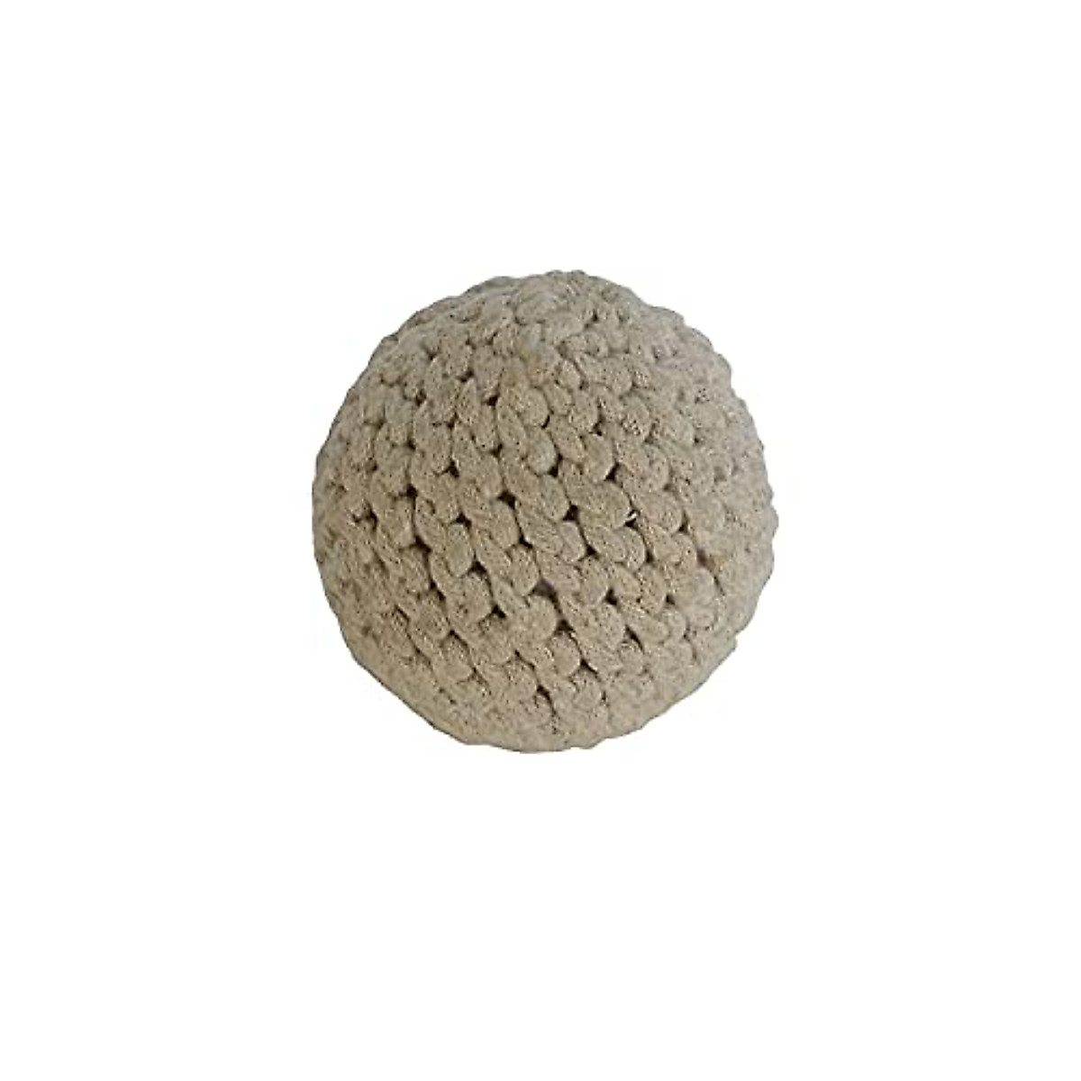 Deco 79 Jute Handmade Orbs & Vase Filler with Varying Designs, Set of 4 4"D, Brown