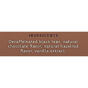 Stash Tea Decaf Chocolate Hazelnut Black Tea - Decaf, Non-GMO Project Verified Premium Tea with No Artificial Ingredients, 18 Count (Pack of 6) - 108 Bags Total
