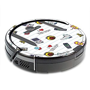 MightySkins Skin Compatible with Shark Ion Robot R85 Vacuum Minimum Coverage - Love The 90s | Protective, Durable, and Unique Vinyl wrap Cover | Easy to Apply, Remove | Made in The USA