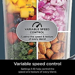 Ninja Detect Power Blender Pro + Personal Single-Serve, BlendSense Technology, For Smoothies, Food & More, Compact Kitchen Countertop, 1800 P-Watts, 72 oz. Pitcher, (2) 24 oz. To-Go Cups, Black, TB301