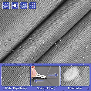 Umbrauto RV Cover Class C 2023 Upgraded 7 Layers Anti-UV Top Panel Motorhome Cover Windproof Camper Cover for 26' to 29' Motorhome with 2Pcs Extra Straps, Adhesive Repair Patches, 6 Gutter Covers