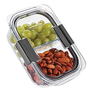 Rubbermaid Brilliance Food Storage Container, Salad and Snack Lunch Combo Kit, Clear, 9 Piece Set 1997843