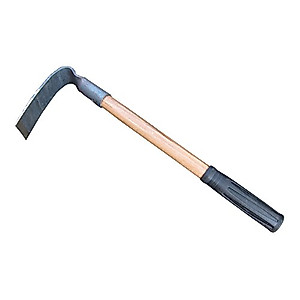 Forged Hoe, Forged Adze Grubbing Hoe, Solid Mattock Pick Digging Tool, 17-Inch Mini Grub Hoe 1LB